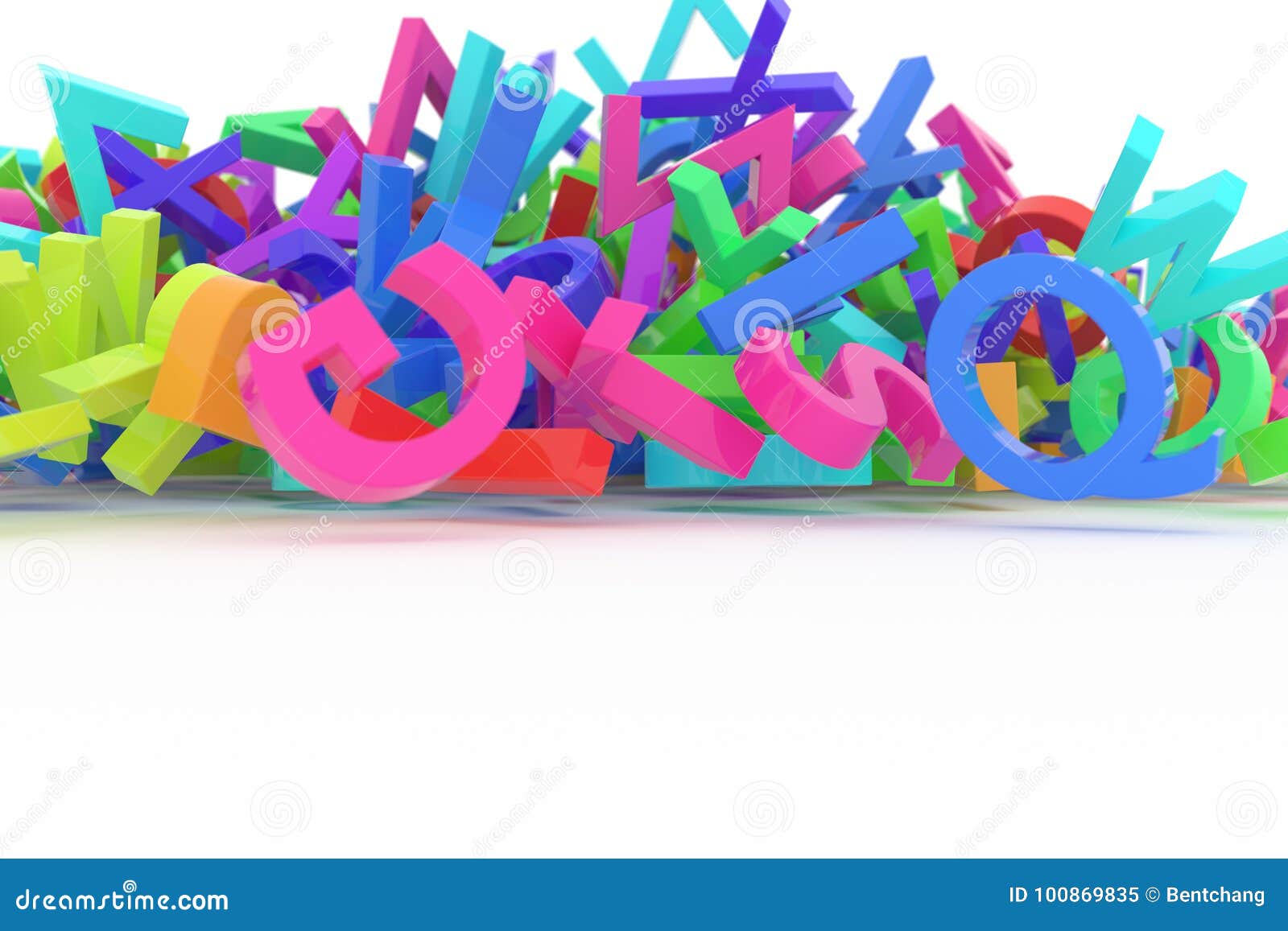 Stack Of Colorful Alphabets Letters Stock Photo | CartoonDealer.com ...