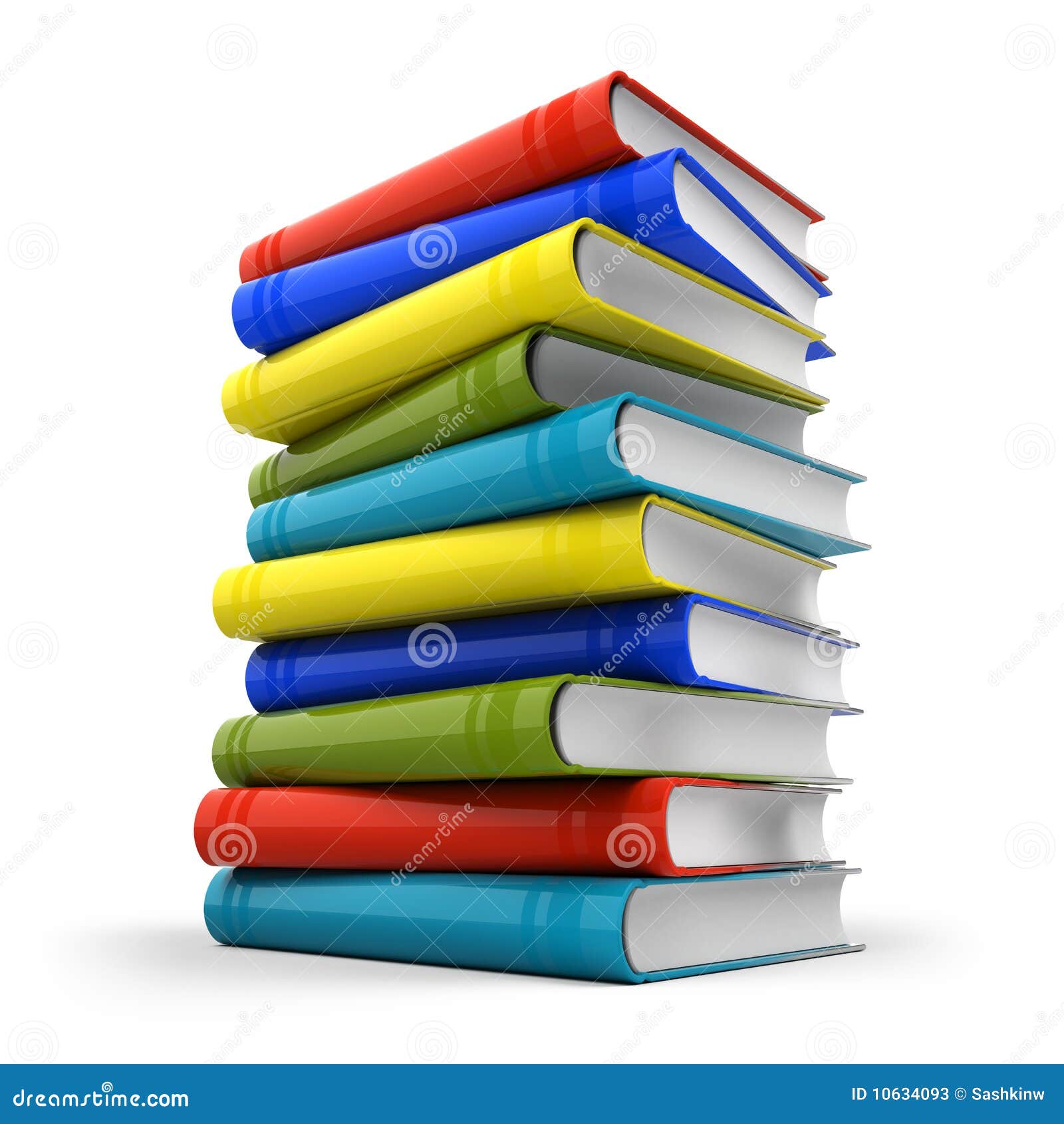 Stack of colorful books stock illustration. Illustration of novel ...