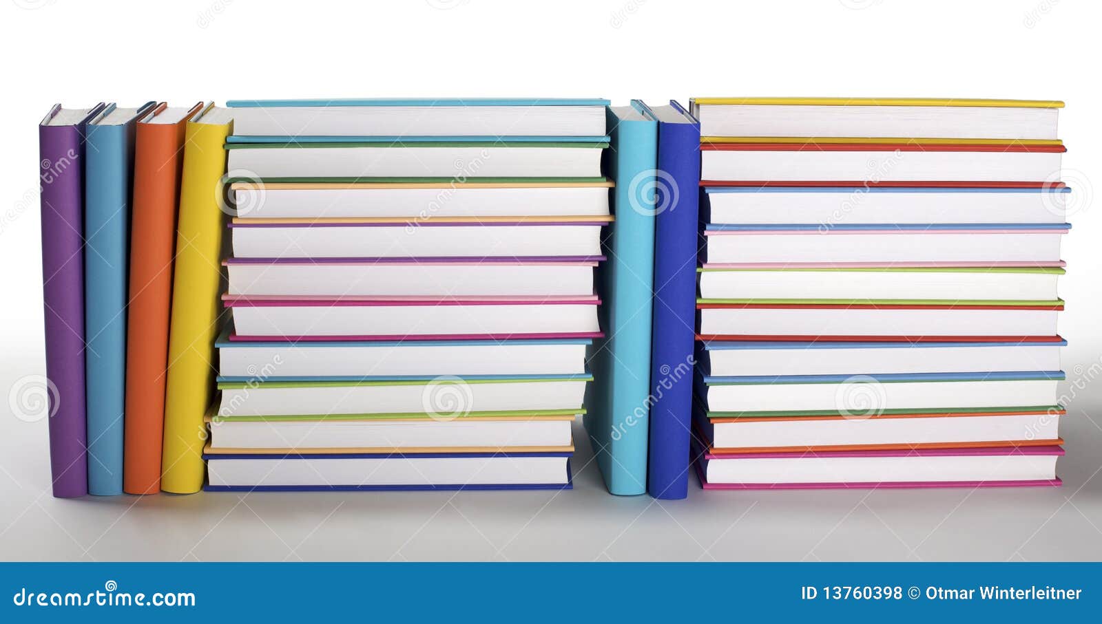 Stack of colorful books stock photo. Image of variation - 13760398