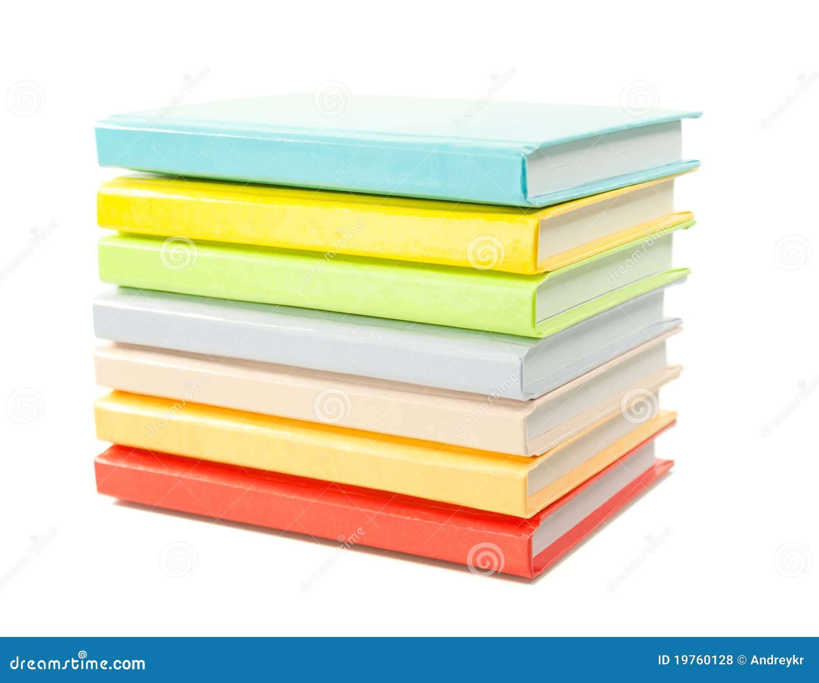 Stack of the Colorful Books Stock Photo - Image of objects, knowledge ...