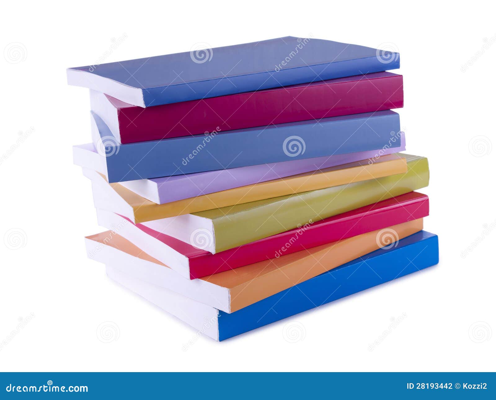 Stack of colorful books stock photo. Image of multicolor - 28193442