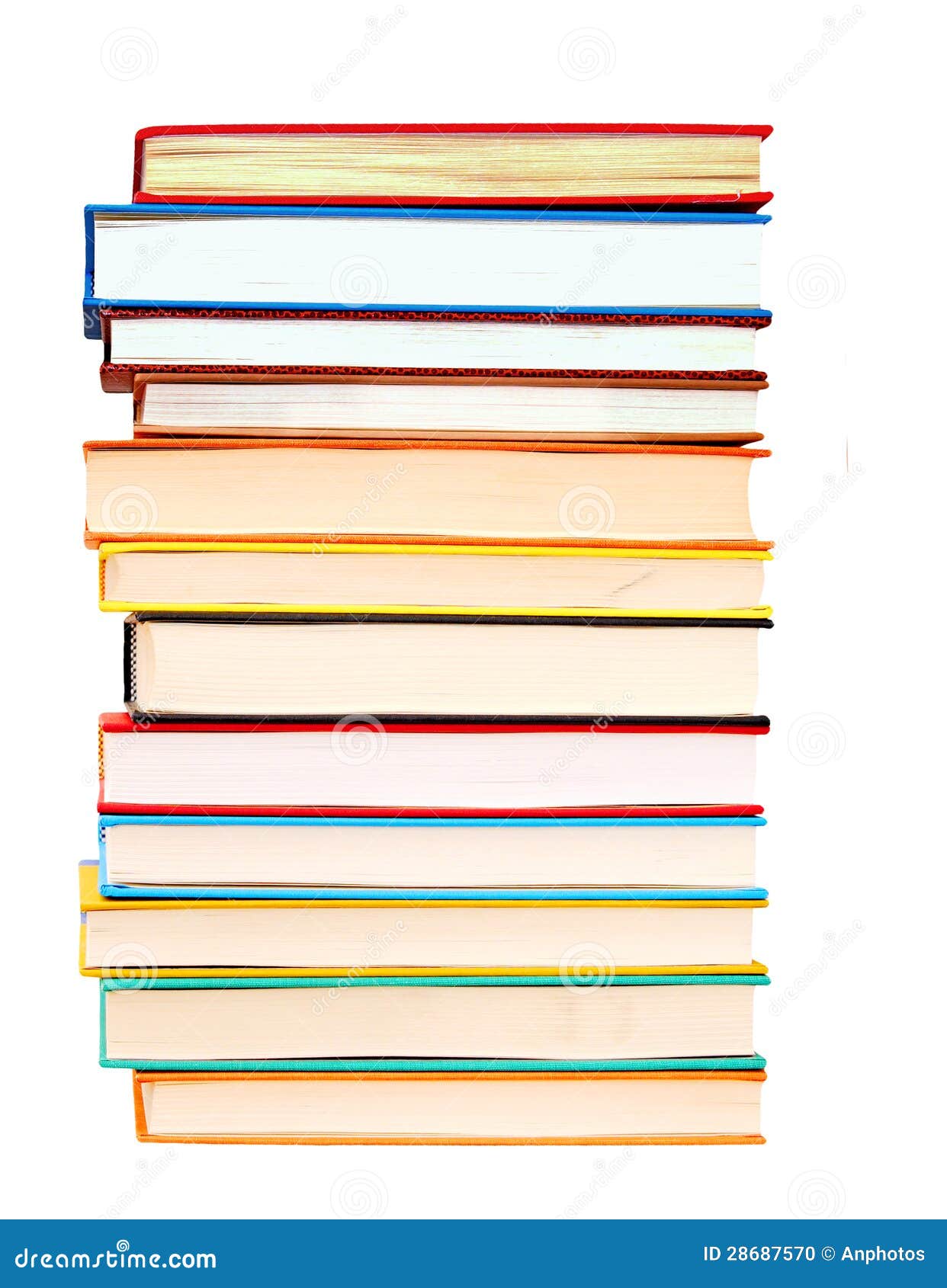 A Stack of Colorful of Books Stock Photo - Image of university, group ...
