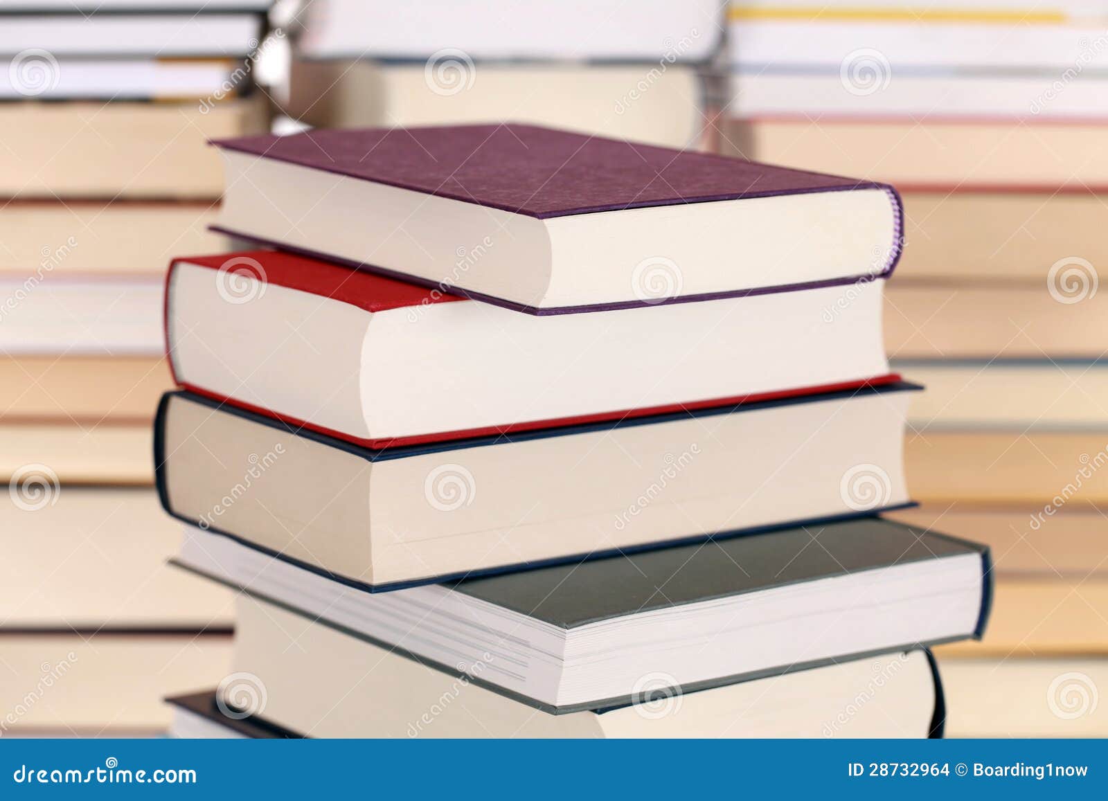 Stack of colorful books stock photo. Image of books, read - 28732964