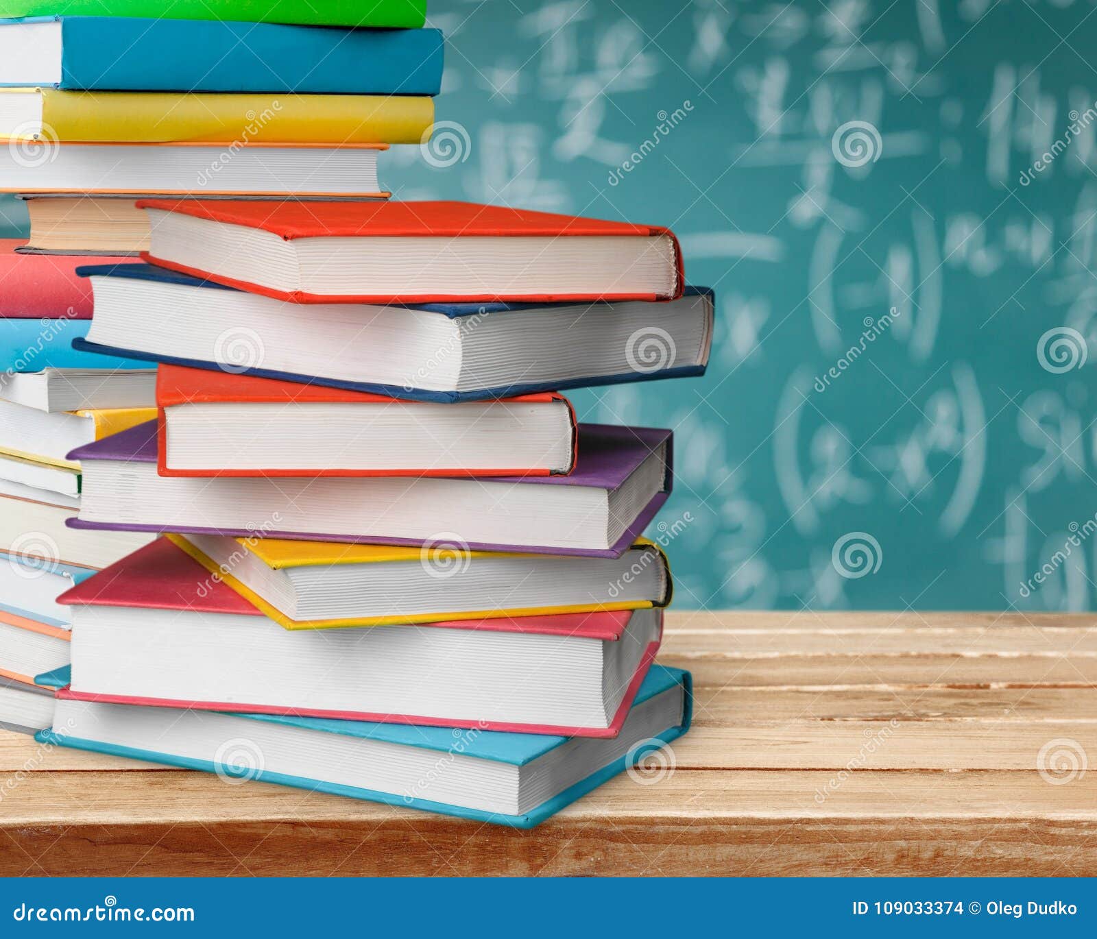 Stack of Colorful Books on Background Stock Photo - Image of knowledge ...