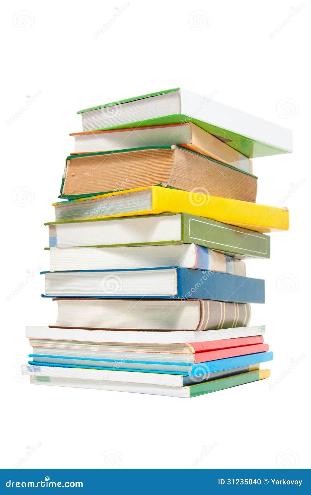 A Stack of Colorful Books and Magazines Stock Photo - Image of learn ...