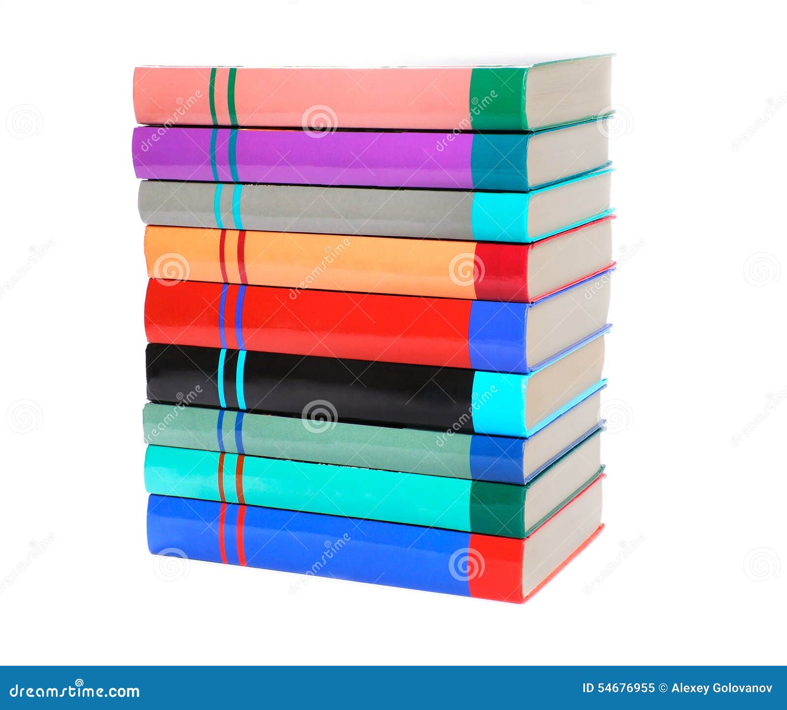 Stack of colorful books stock image. Image of black, literature - 54676955