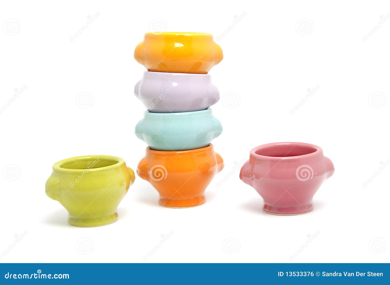 Stack of colorful bowls stock photo. Image of stack, porcelain - 13533376