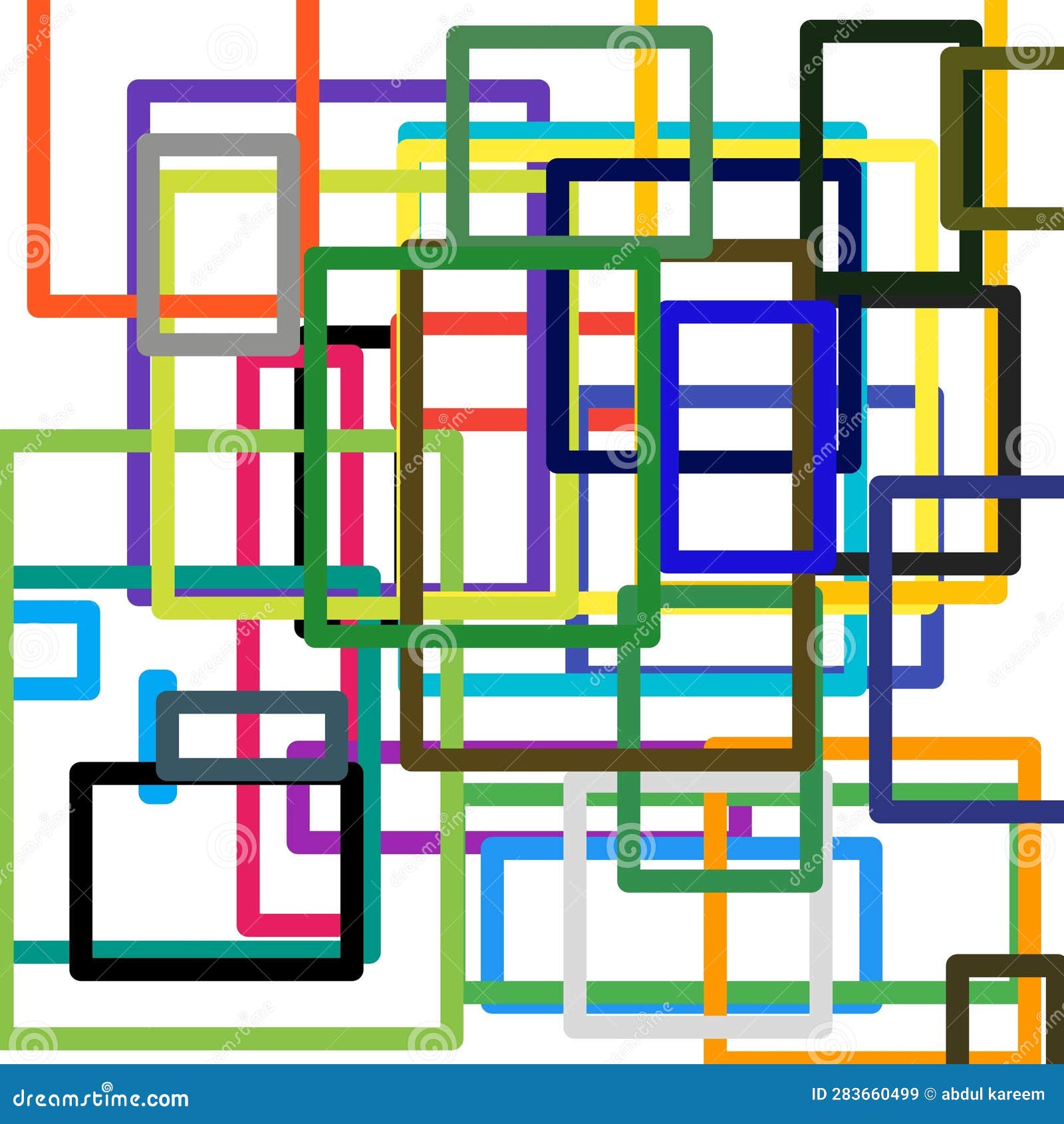 Stack of Colorful Boxes of Various Sizes Stock Illustration ...