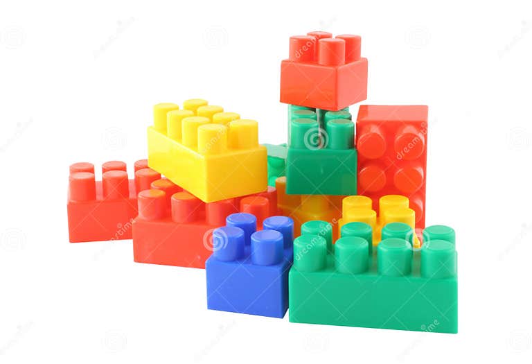 Stack of Colorful Building Blocks Stock Photo - Image of build ...