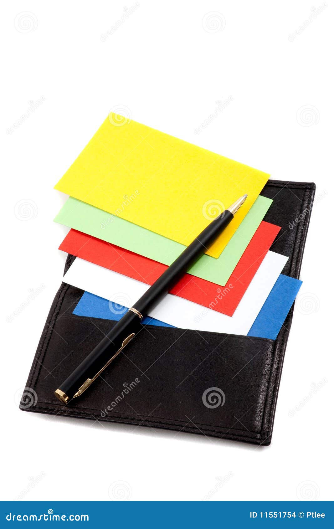 Stack of Colorful Cards in Card Holder Stock Photo - Image of cards ...