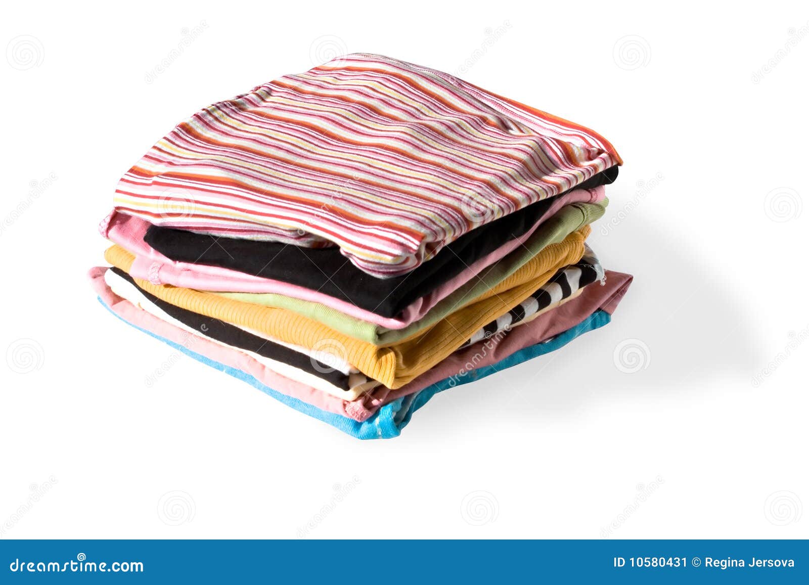 Stack of colorful clothes stock image. Image of heap - 10580431