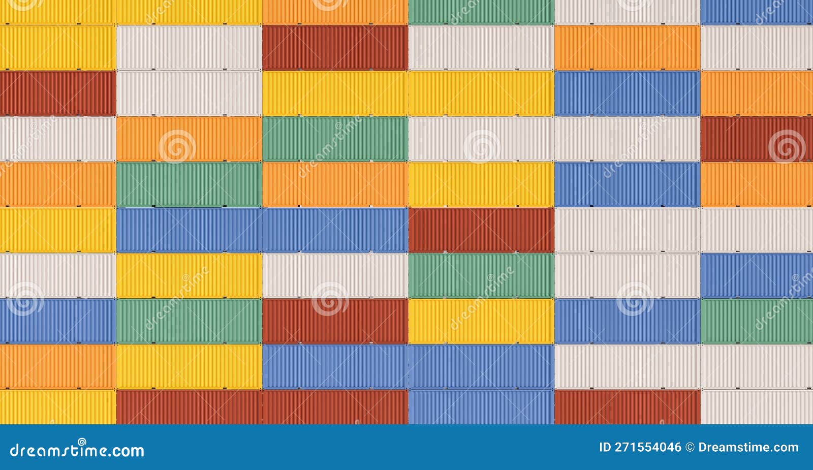 Stack of Colorful Container Background Texture Stock Illustration ...
