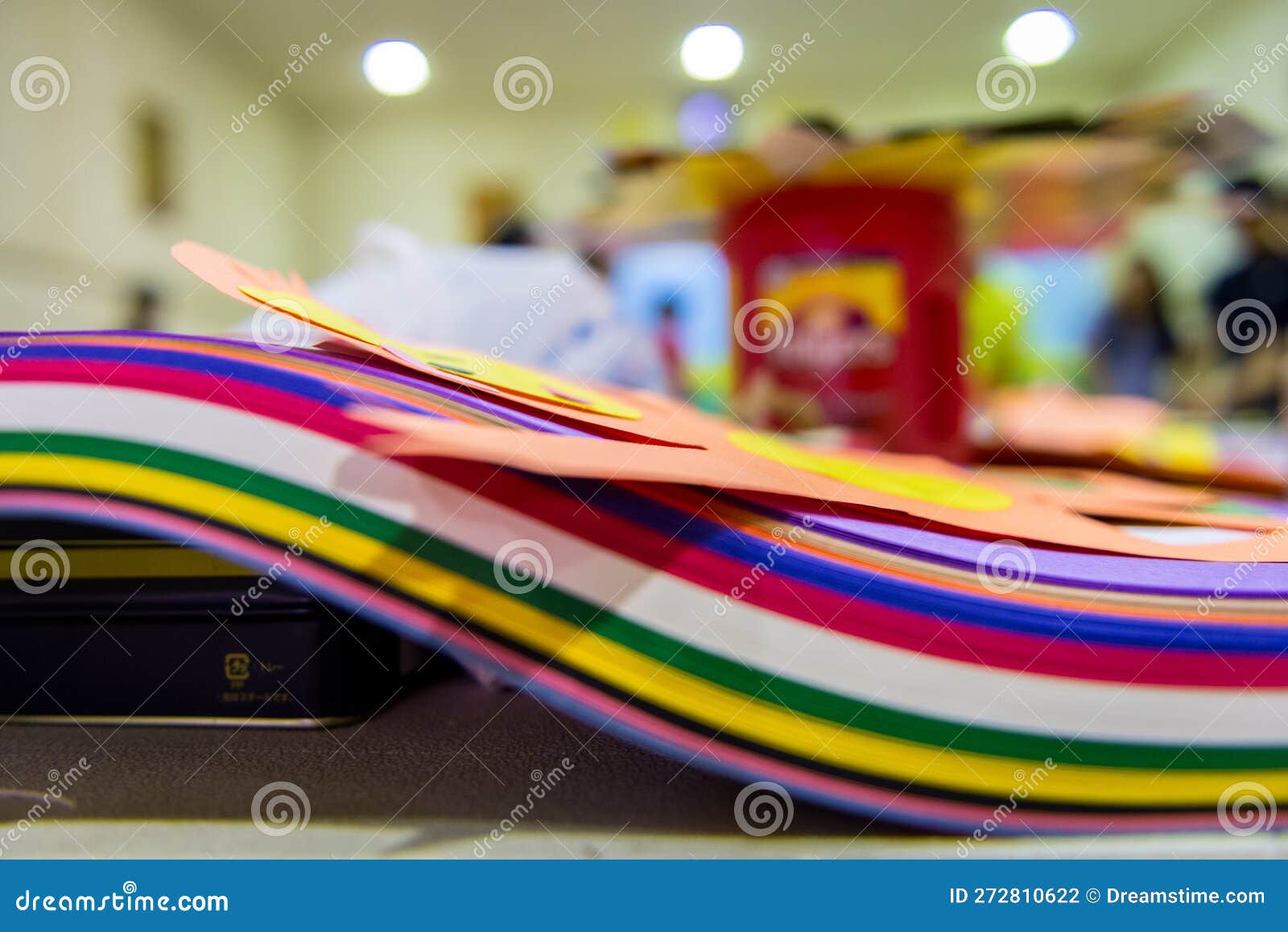 Stack of Colorful Craft Paper Stock Photo - Image of variation ...