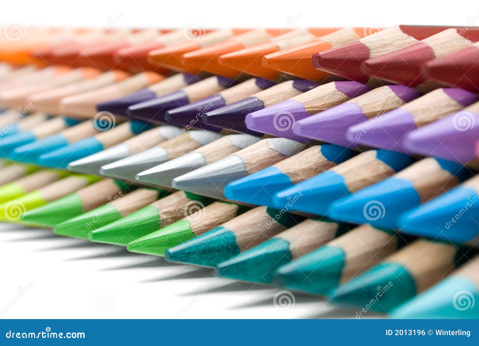 Stack of Colorful Crayons stock photo. Image of crayon - 2013196