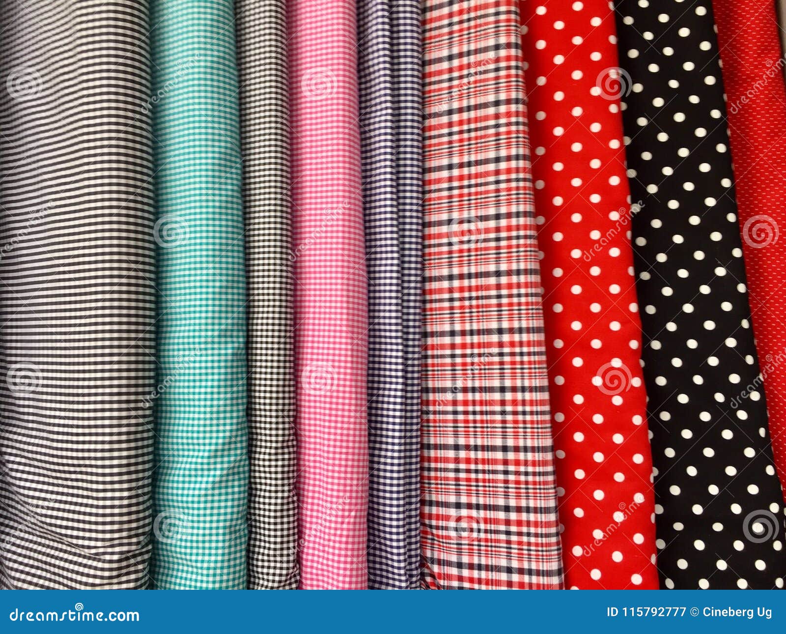 Stack of colorful fabrics stock image. Image of wallpaper - 115792777