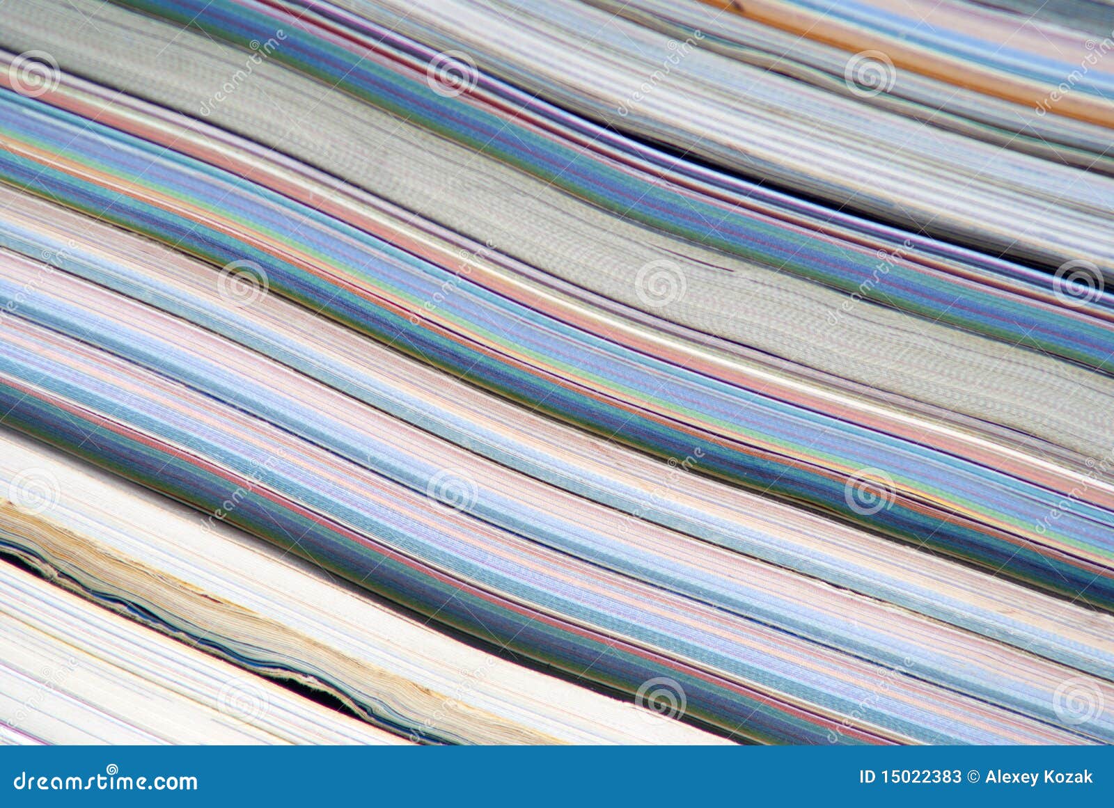 Stack of Colorful Magazines Stock Image - Image of message, document ...