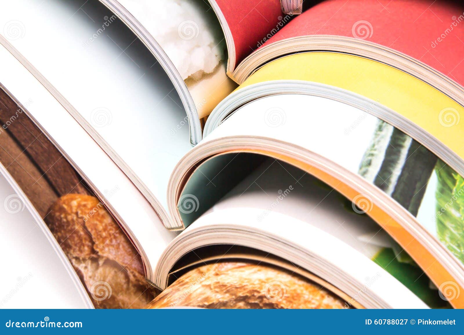 Stack of Colorful Magazines Stock Image - Image of color, print: 60788027