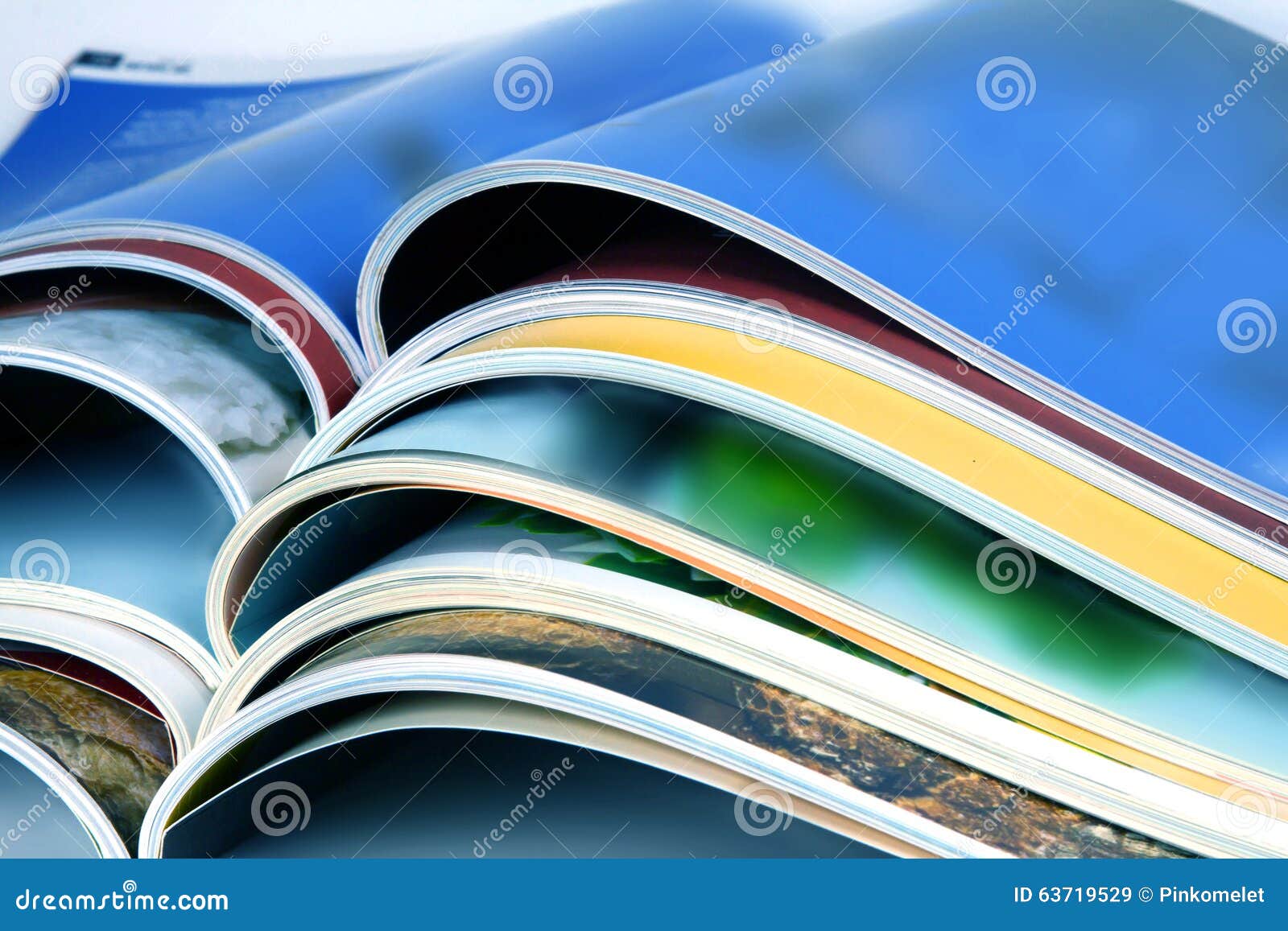 Stack of Colorful Magazines Stock Image - Image of articles, editor ...
