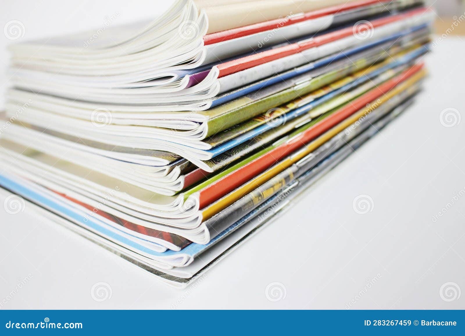 Stack of Colorful Magazines, Extremely Covers Stock Image - Image of ...