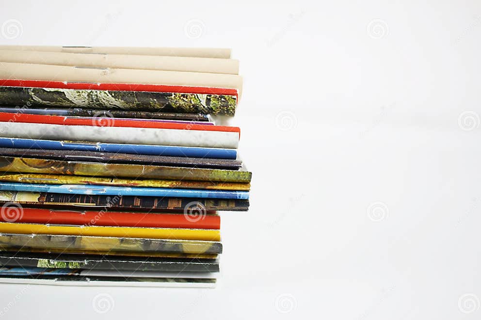 Stack of Colorful Magazines, Extremely Covers Stock Image - Image of ...