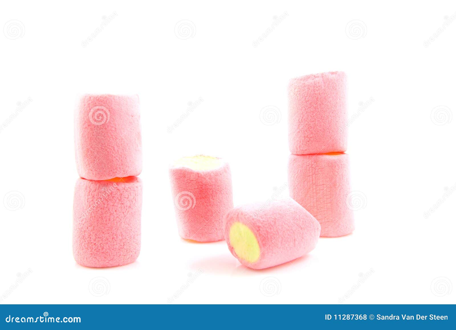 Stack of Colorful Marshmallows Stock Photo - Image of candy, white ...