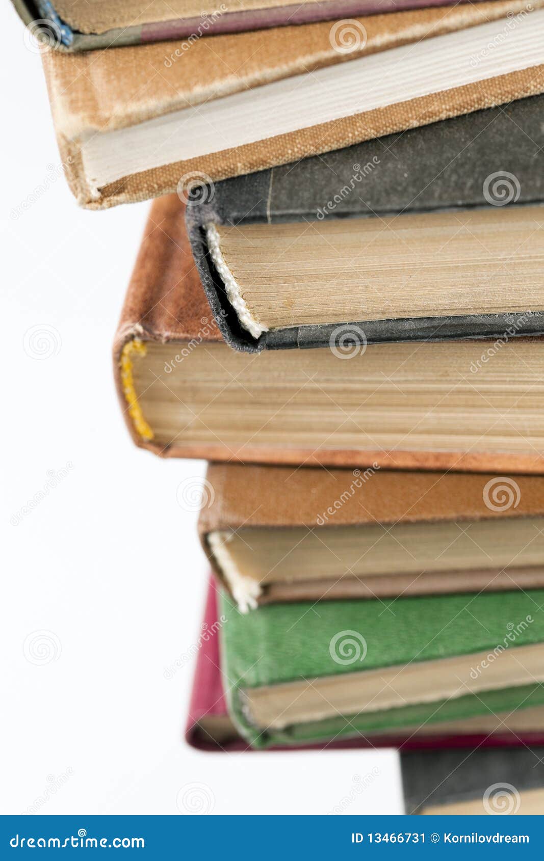 Stack of Colorful Old Books Stock Image - Image of cutout, information ...