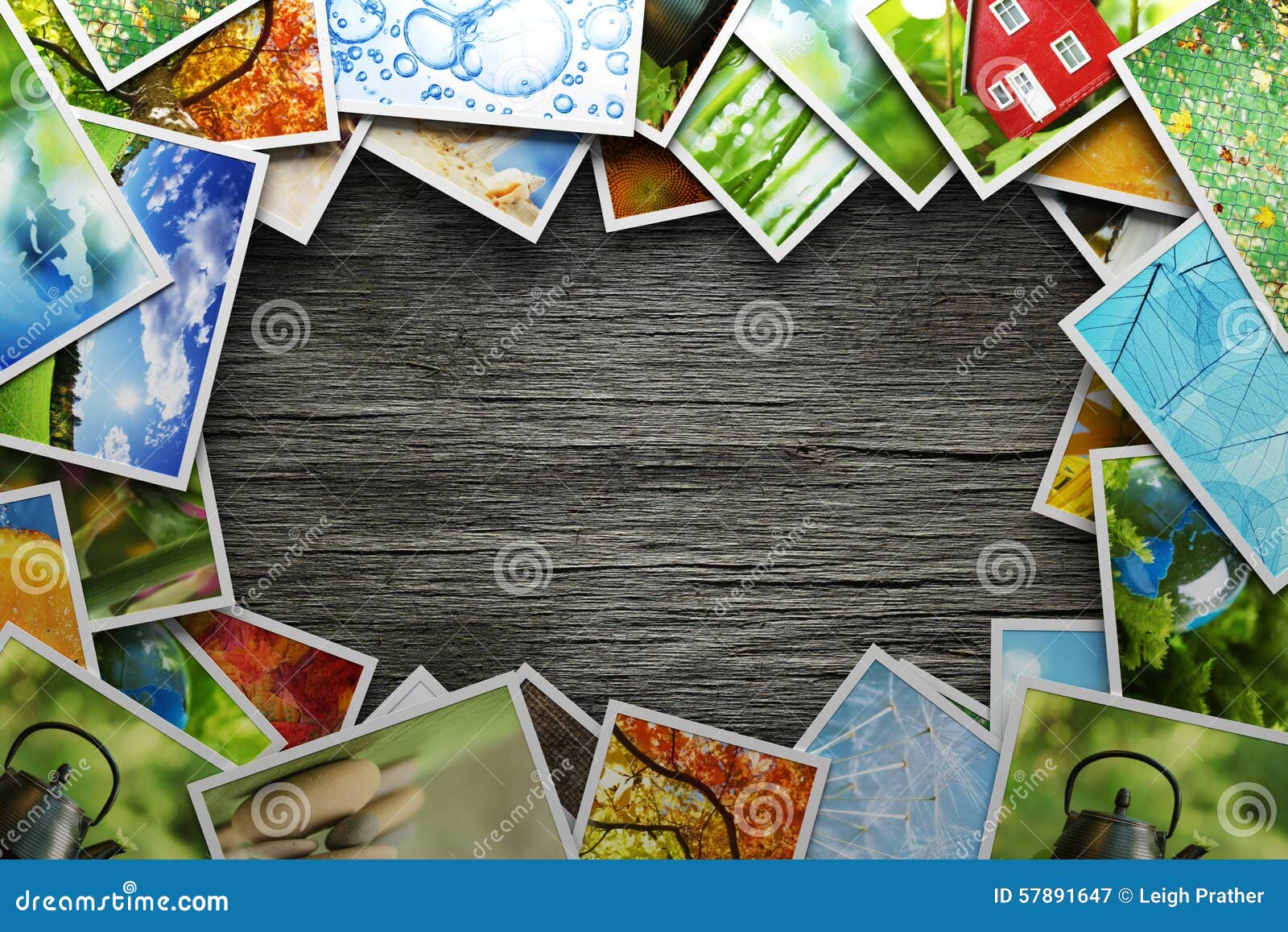 Stack of colorful photos stock image. Image of border - 57891647