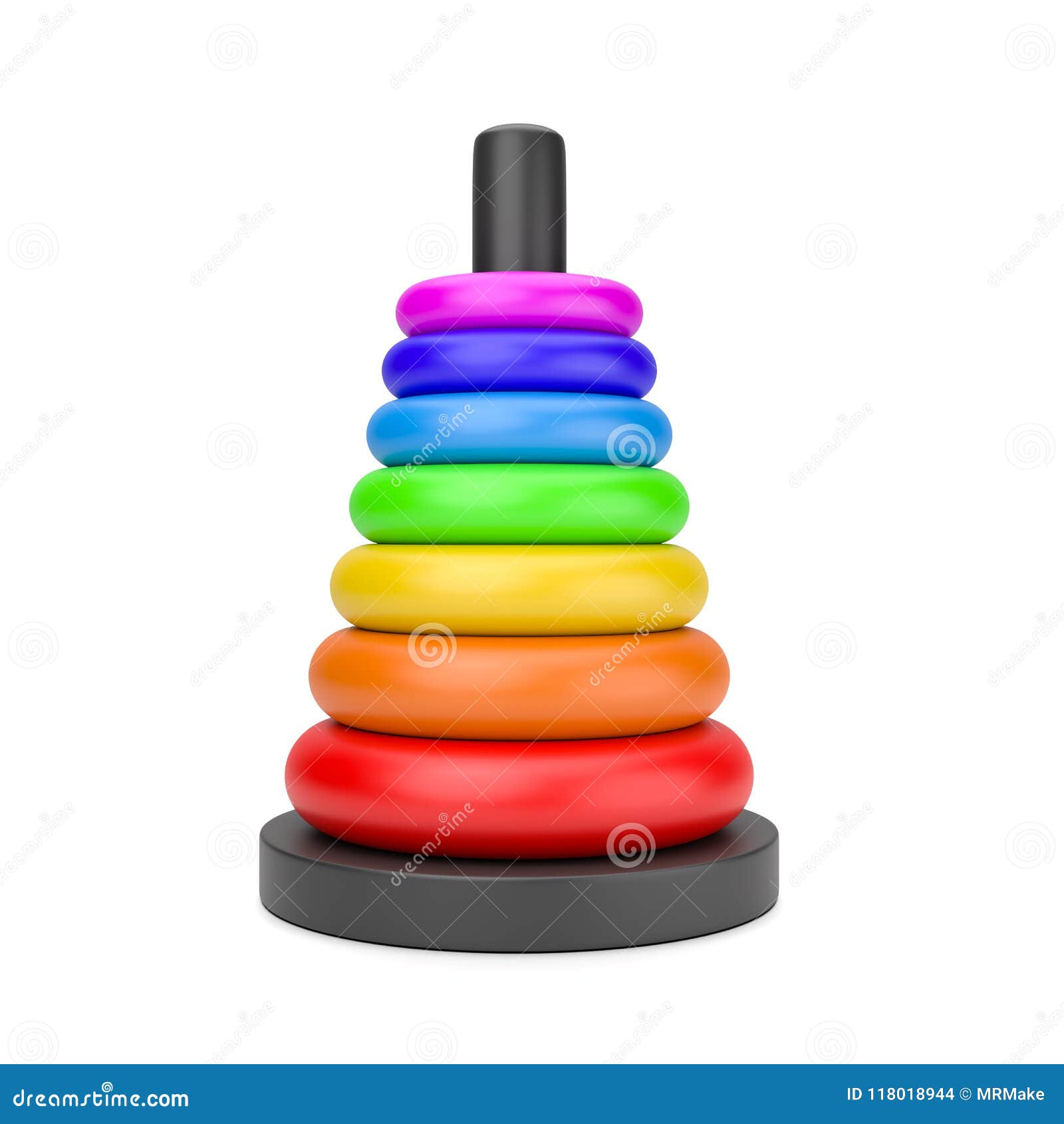 Stack Of Rings In Ascending Order Stock Photo | CartoonDealer.com ...