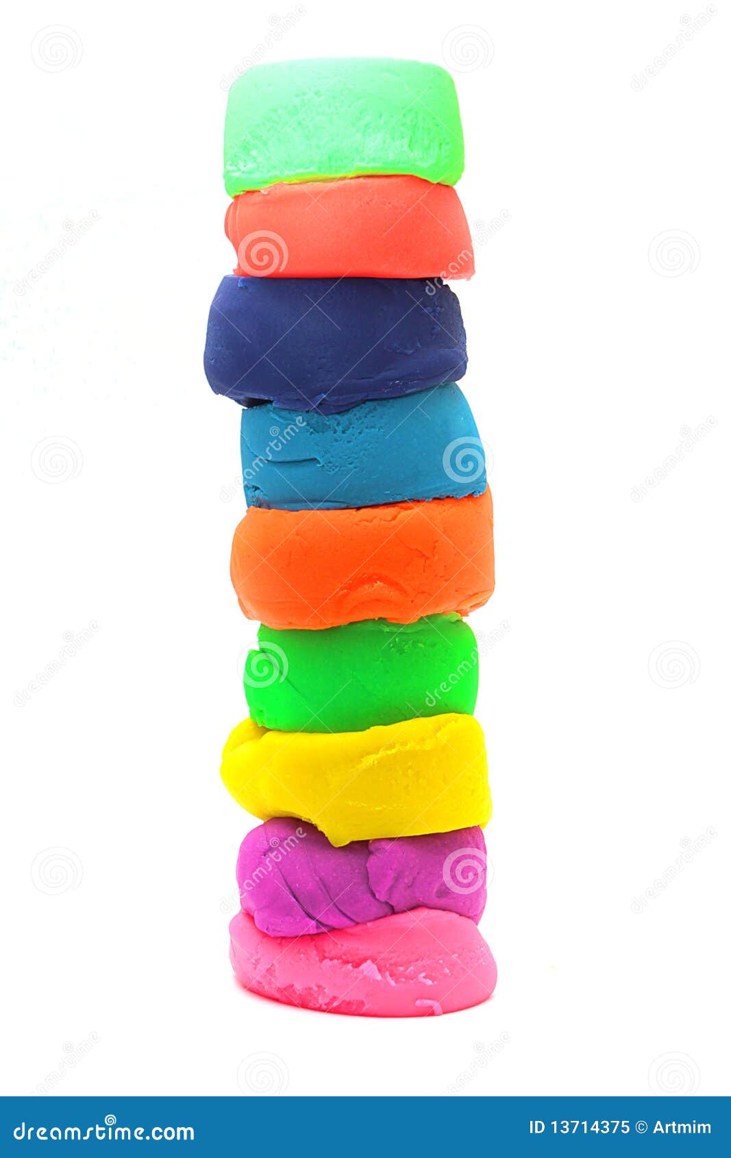 Colorful Plasticine Modeling Clay Sculpt Model House Royalty-Free Stock ...