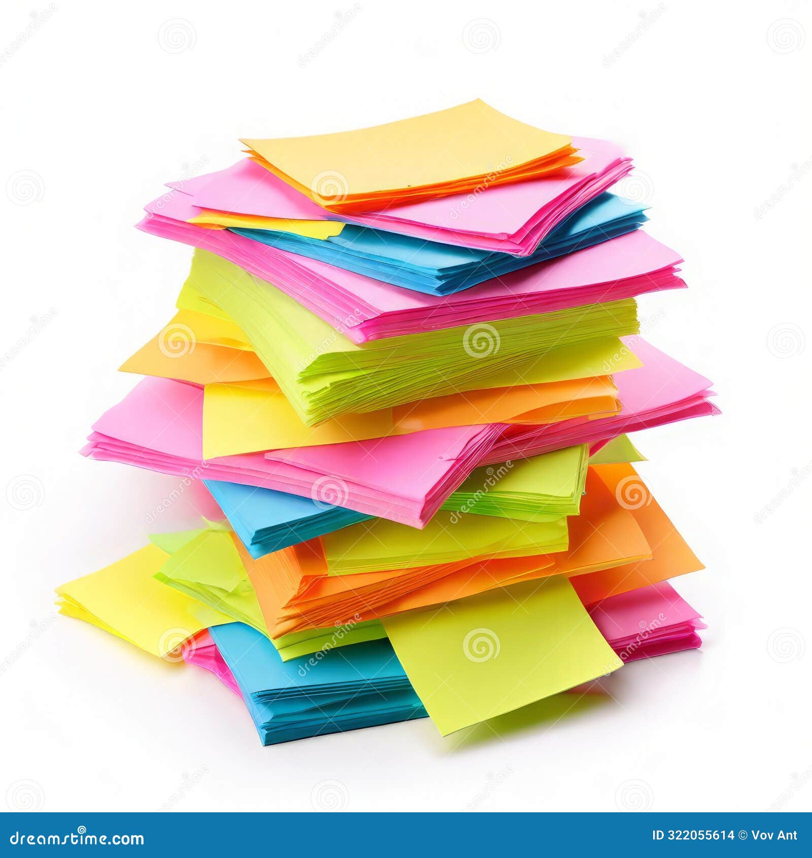 Colorful Post It Notes On Transparent Board With Graphs And Percentages ...