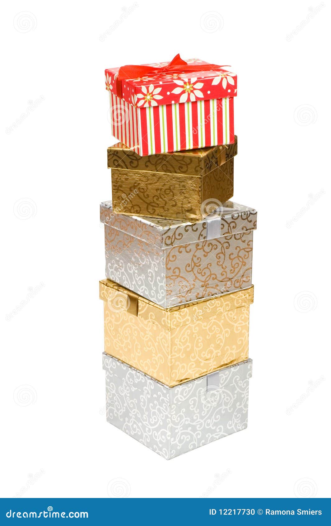 Stack of colorful presents stock illustration. Illustration of paper ...
