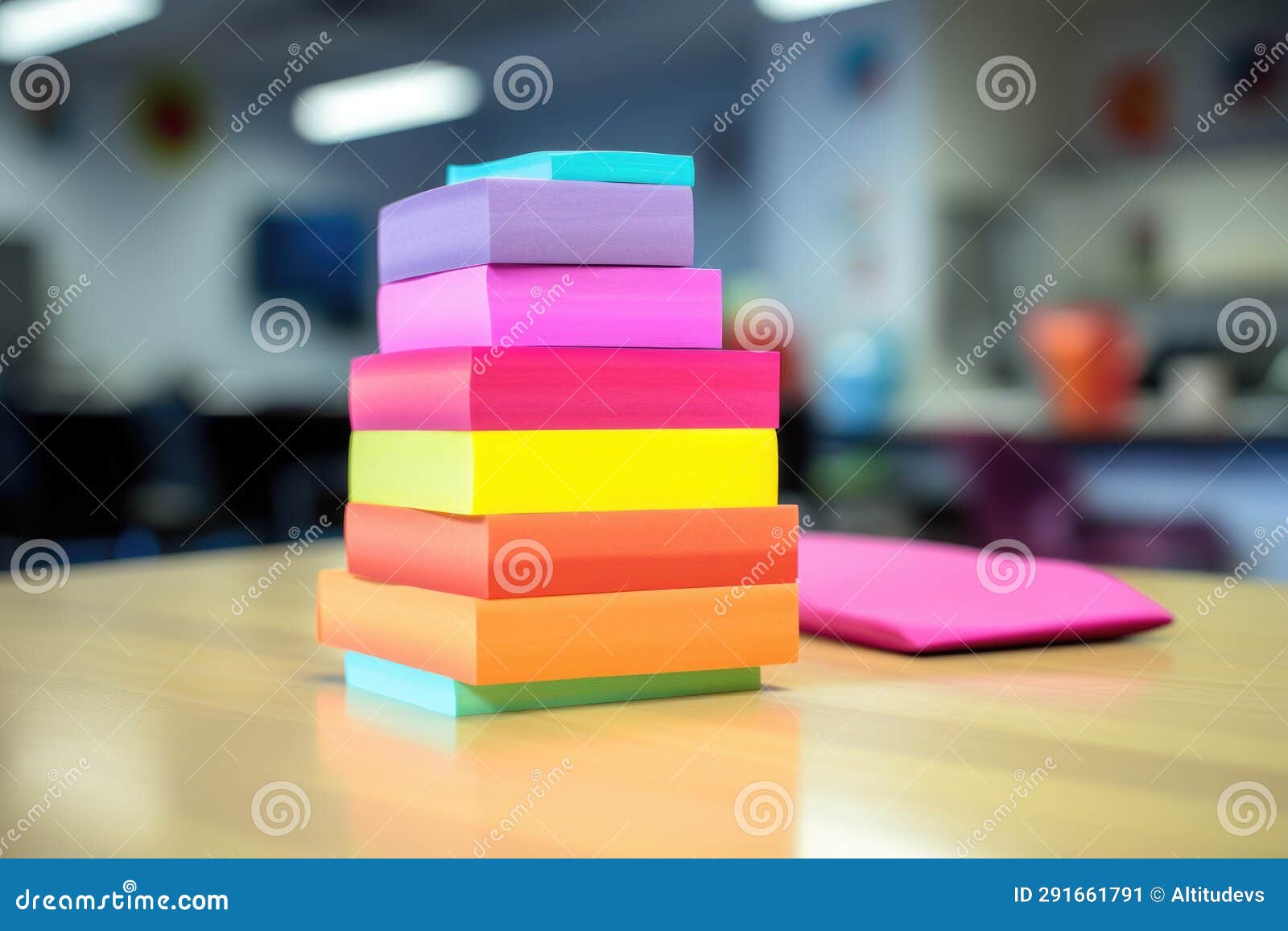 Stack of Colorful Sticky Notes, Each with a Social Media Icon Stock ...