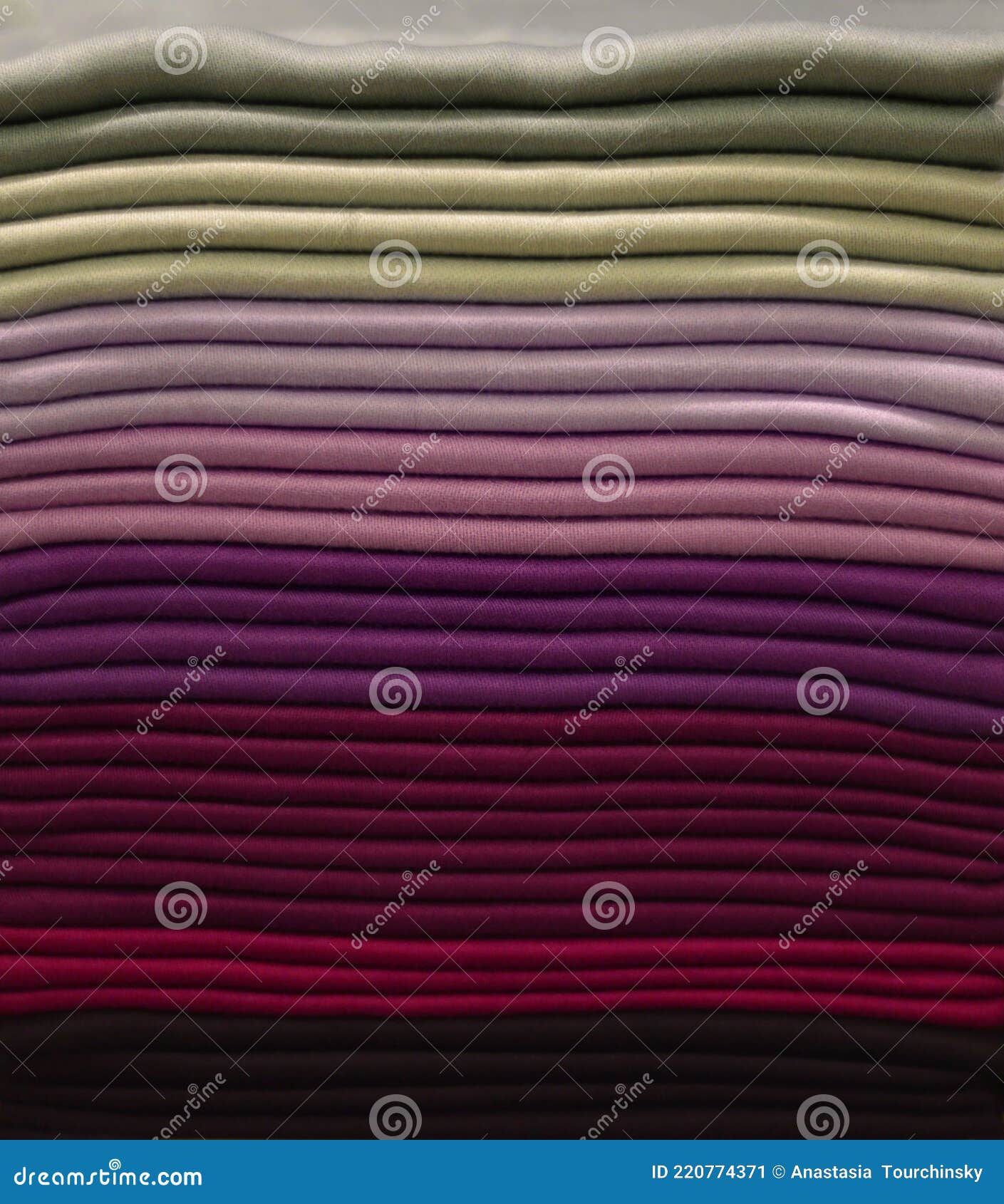 Stack of Colorful T-shirts. Layers of Colorful Fabric Stock Image ...