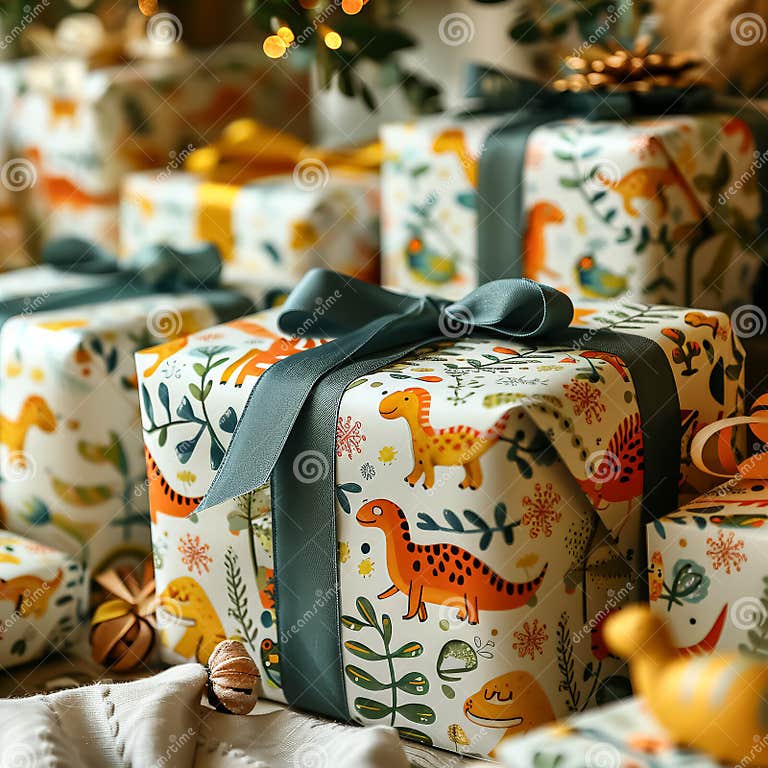 A Stack of Colorful Wrapping Paper with Various Patterns and Designs ...