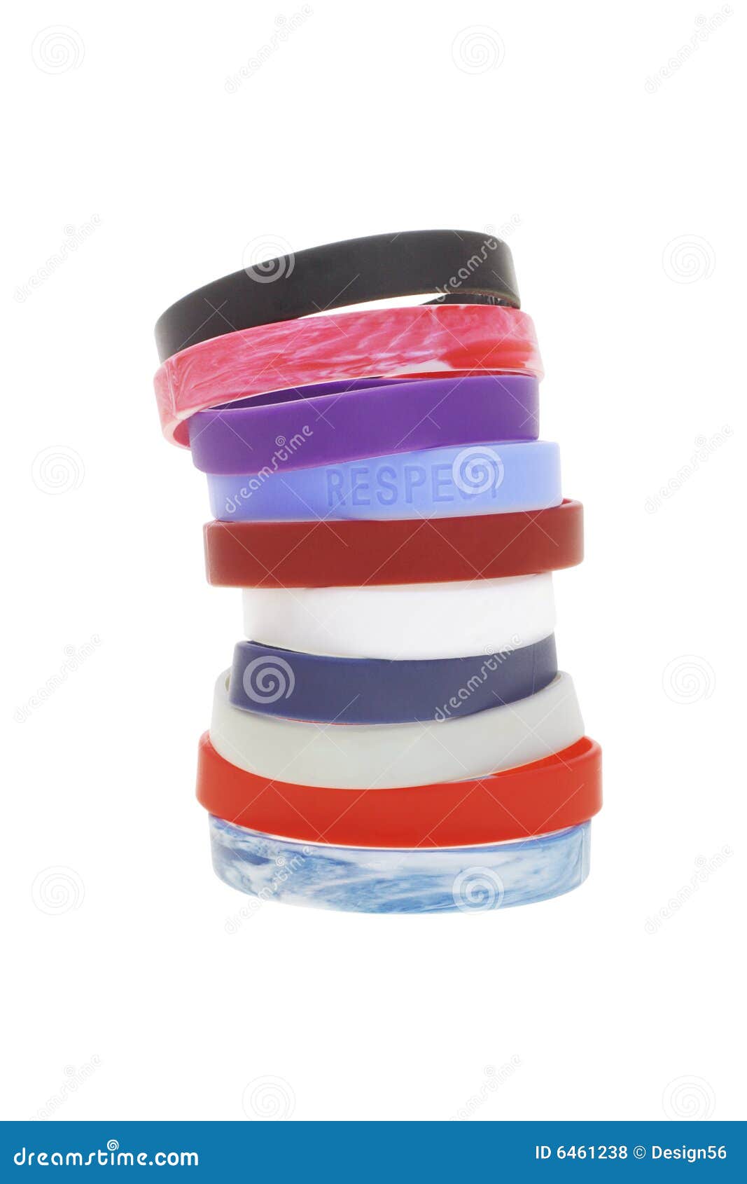 Stack of Colorful Wrist Bands Stock Photo - Image of colorful, object ...
