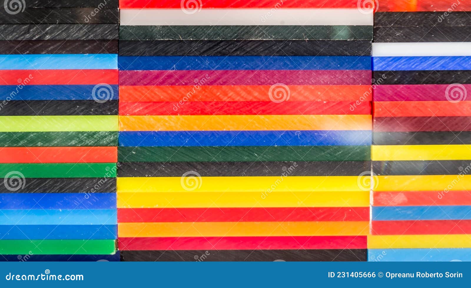 Stack of Coloured Cast Acrylic Sheet Stock Photo - Image of glass, blue ...