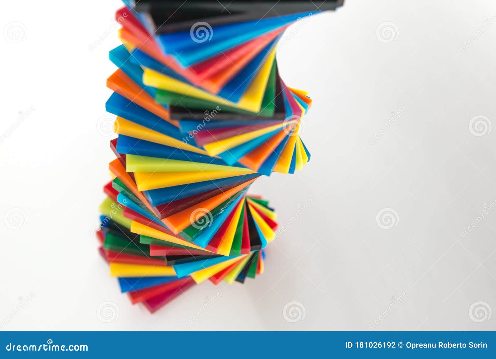 Stack Of Coloured Cast Acrylic Sheet, Royalty-Free Stock Photography ...