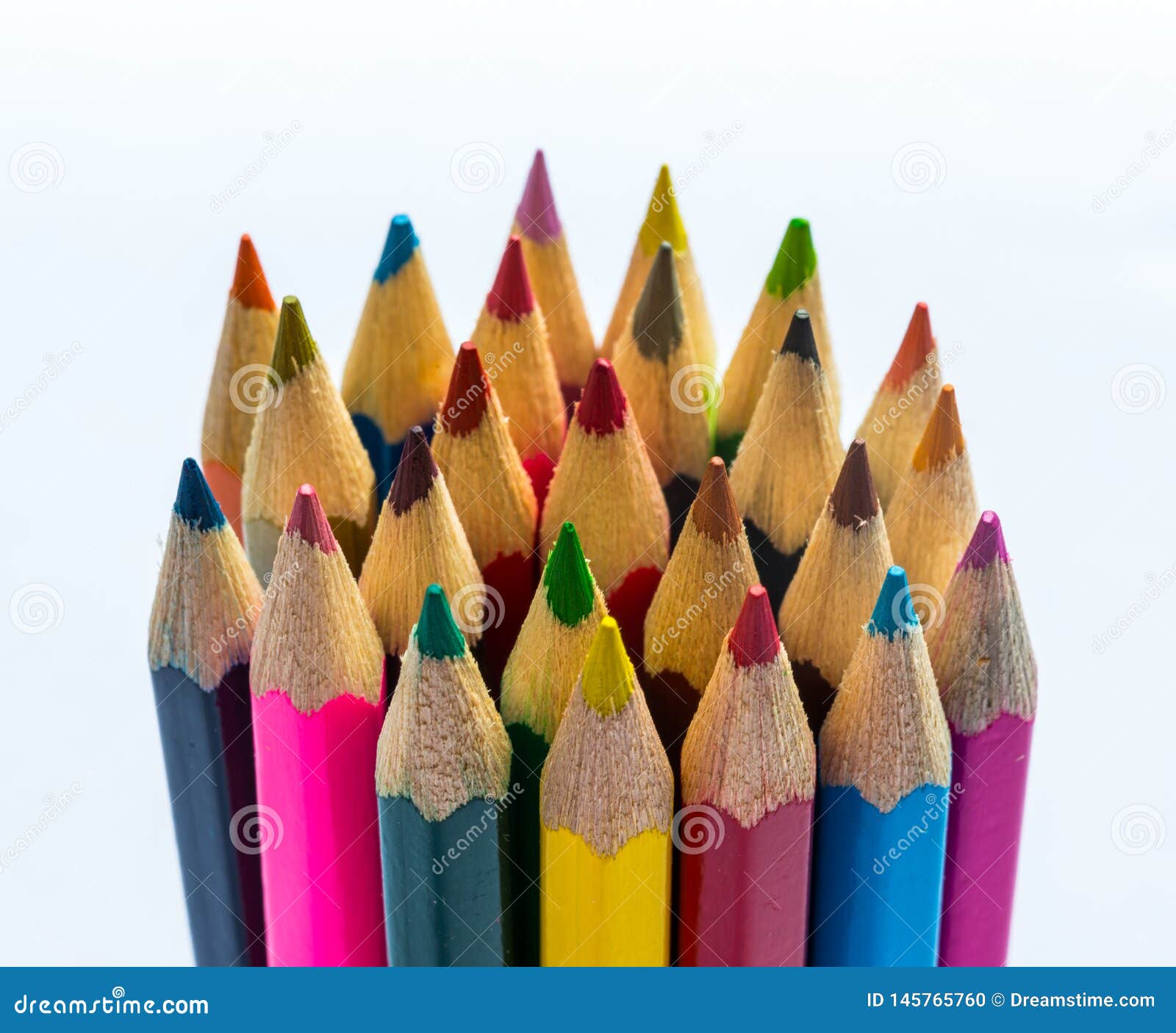 Stack of Coloured Children`s Pencils Stock Photo - Image of sharpened ...