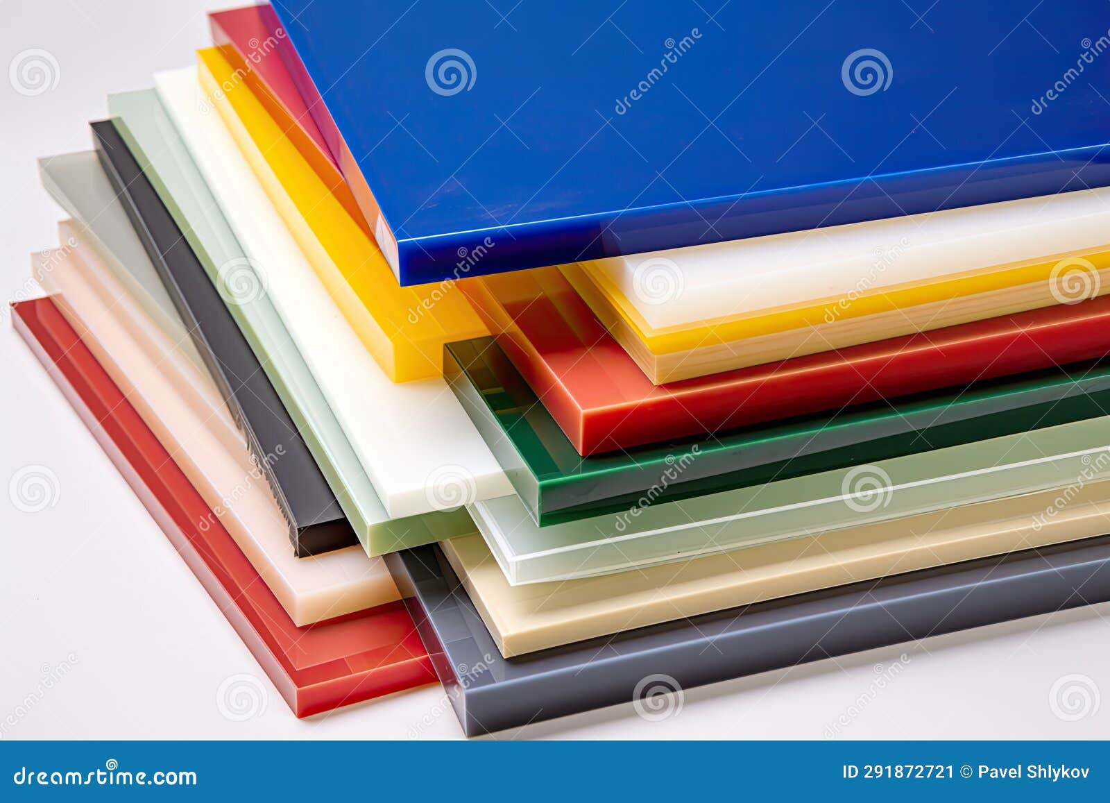Stack of Colourful Acrylic Glass Samples Stock Image - Image of ...