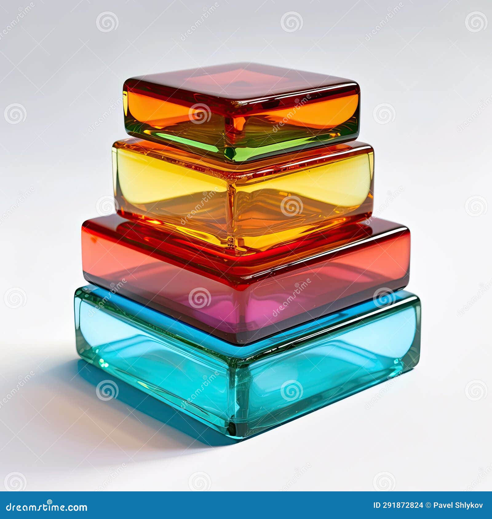 Stack of Colourful Acrylic Glass Samples Stock Photo - Image of plastic ...