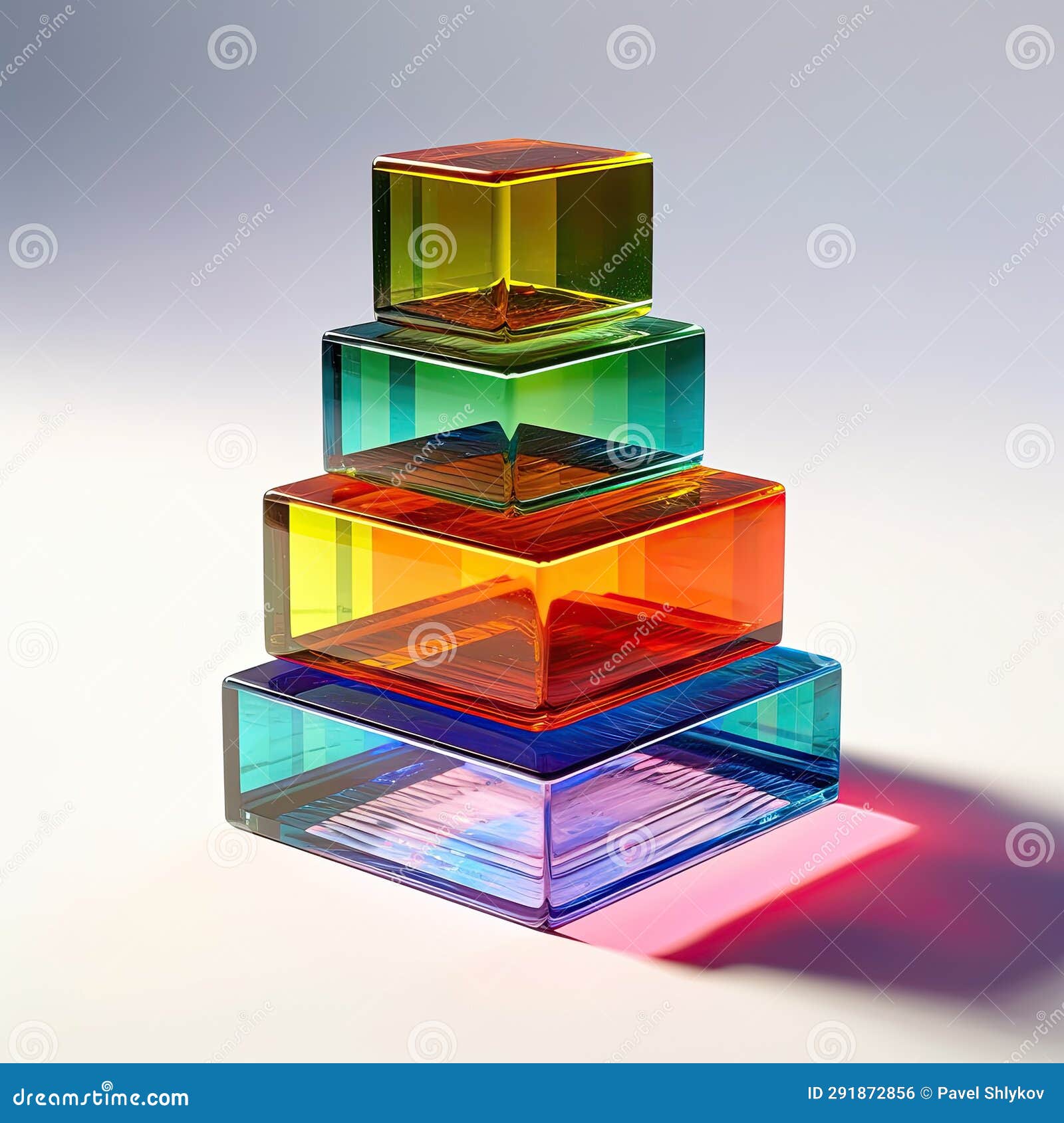 Stack of Colourful Acrylic Glass Samples Stock Photo - Image of texture ...
