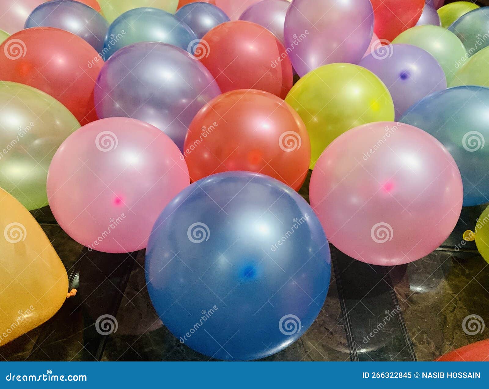 Stack of Colourful Balloons Unique Object Photo Stock Image - Image of ...
