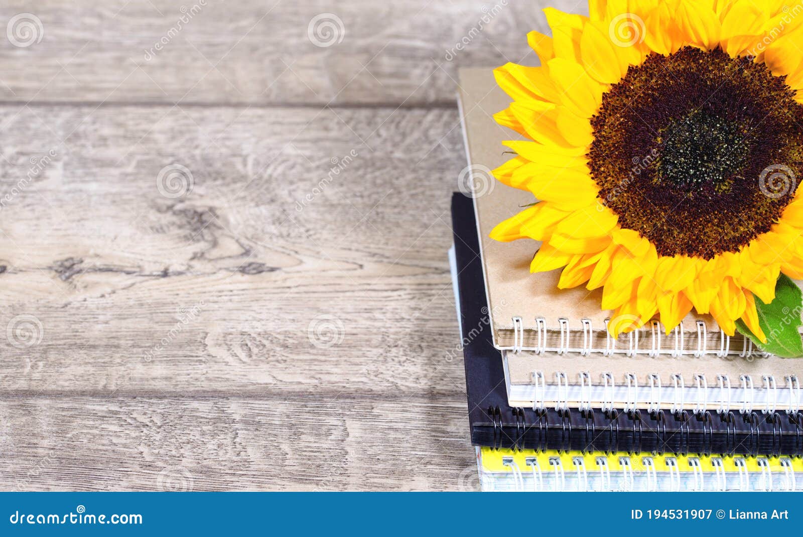 Stack of Colourful Notebooks with Spiral Edge Stock Image - Image of ...