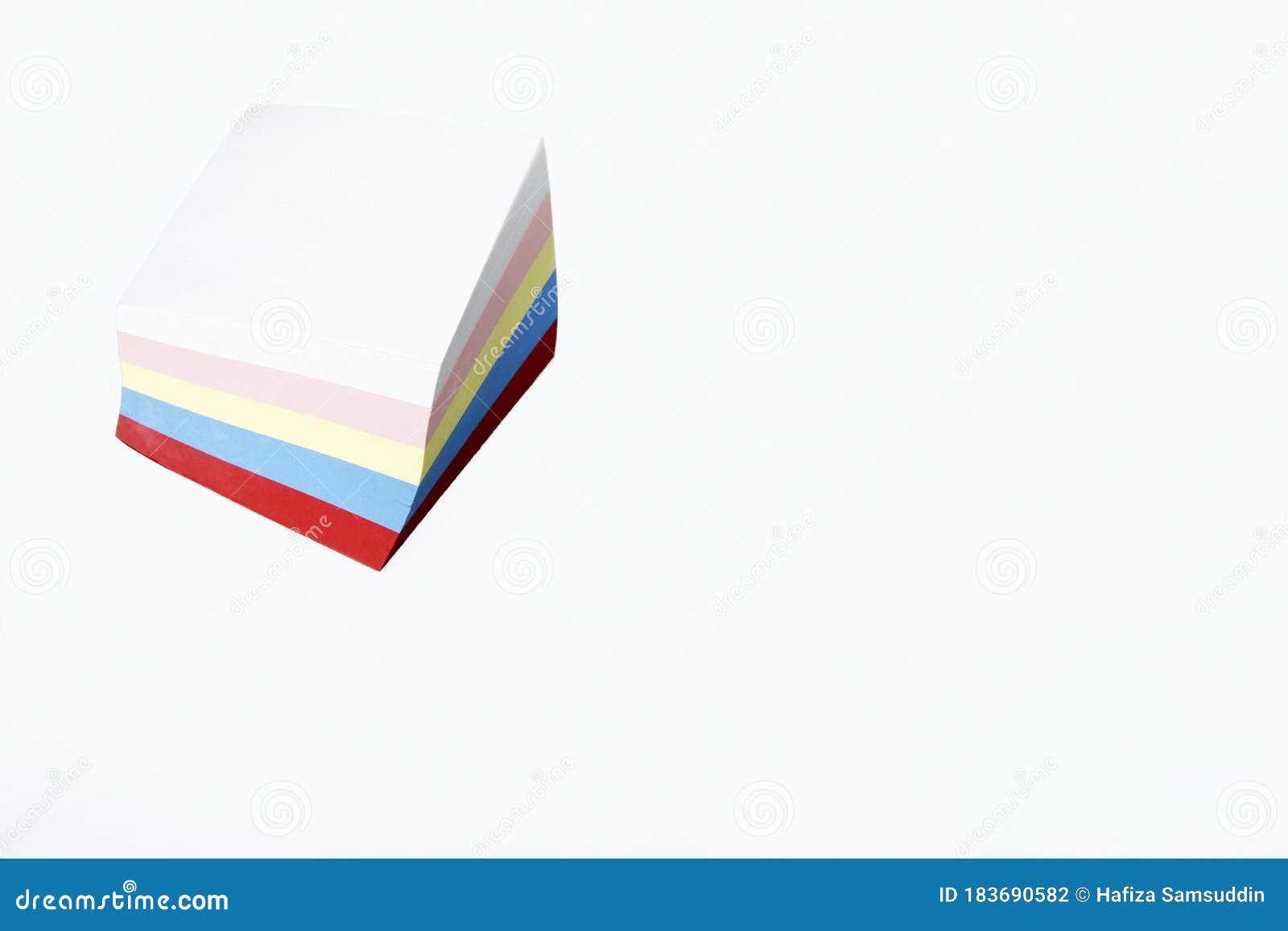 A Stack of Colourful Notepad Stock Photo - Image of background, yellow ...