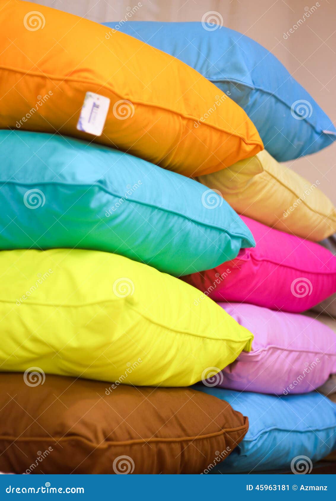 Stack of colourful pillows stock image. Image of pattern - 45963181