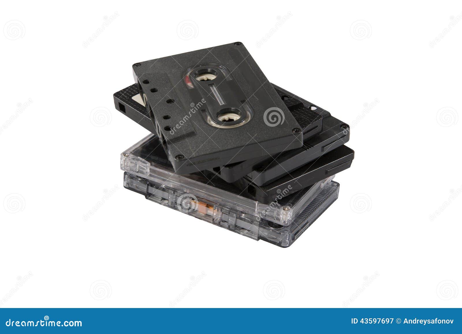 Stack of compact cassettes stock image. Image of analog - 43597697