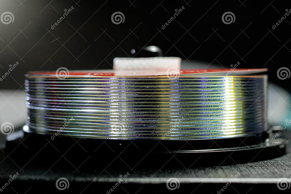 A Stack of Compact Discs stock photo. Image of reflective - 80209954