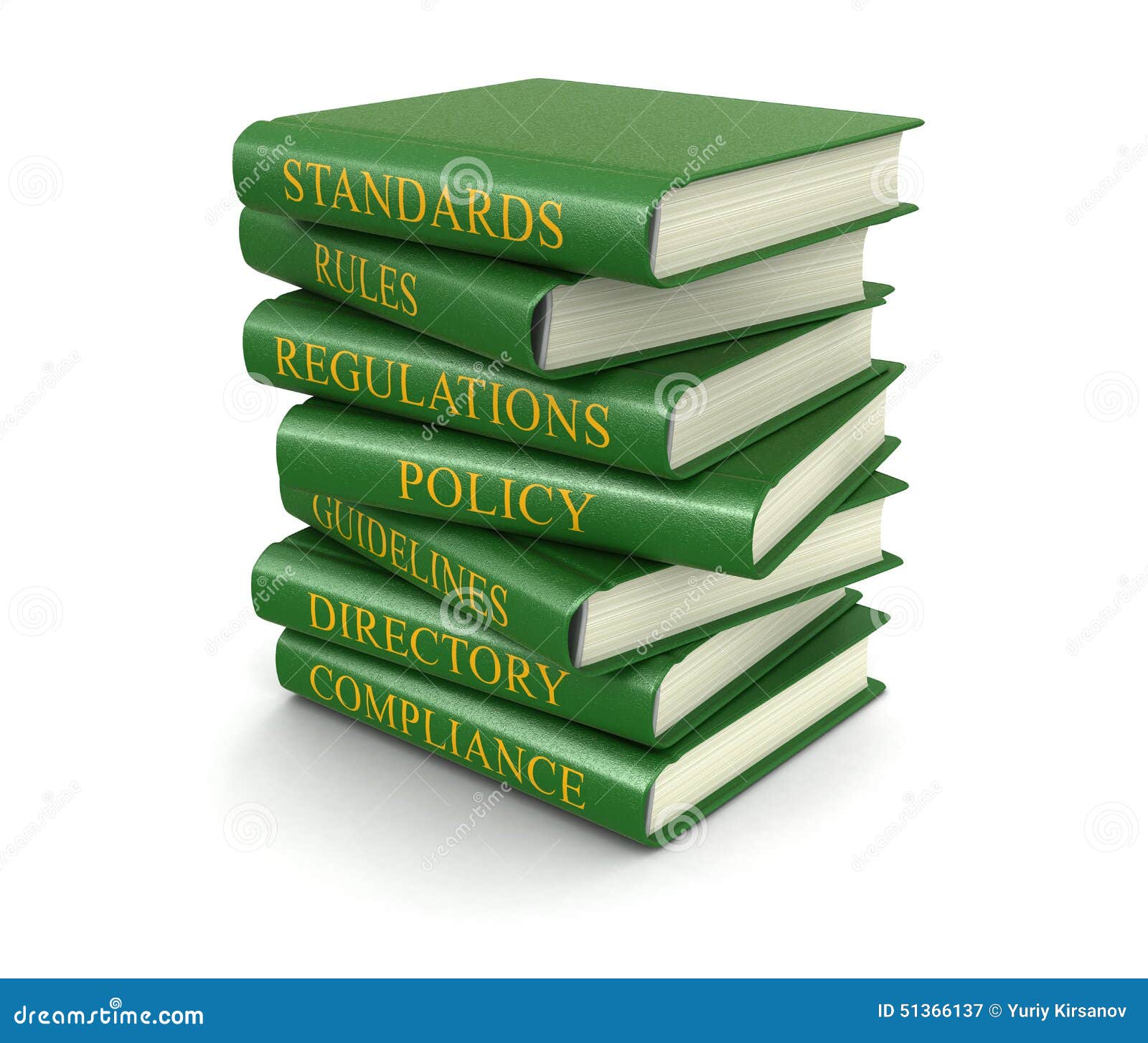 Stack of Compliance and Rules Books (clipping Path Included) Stock ...