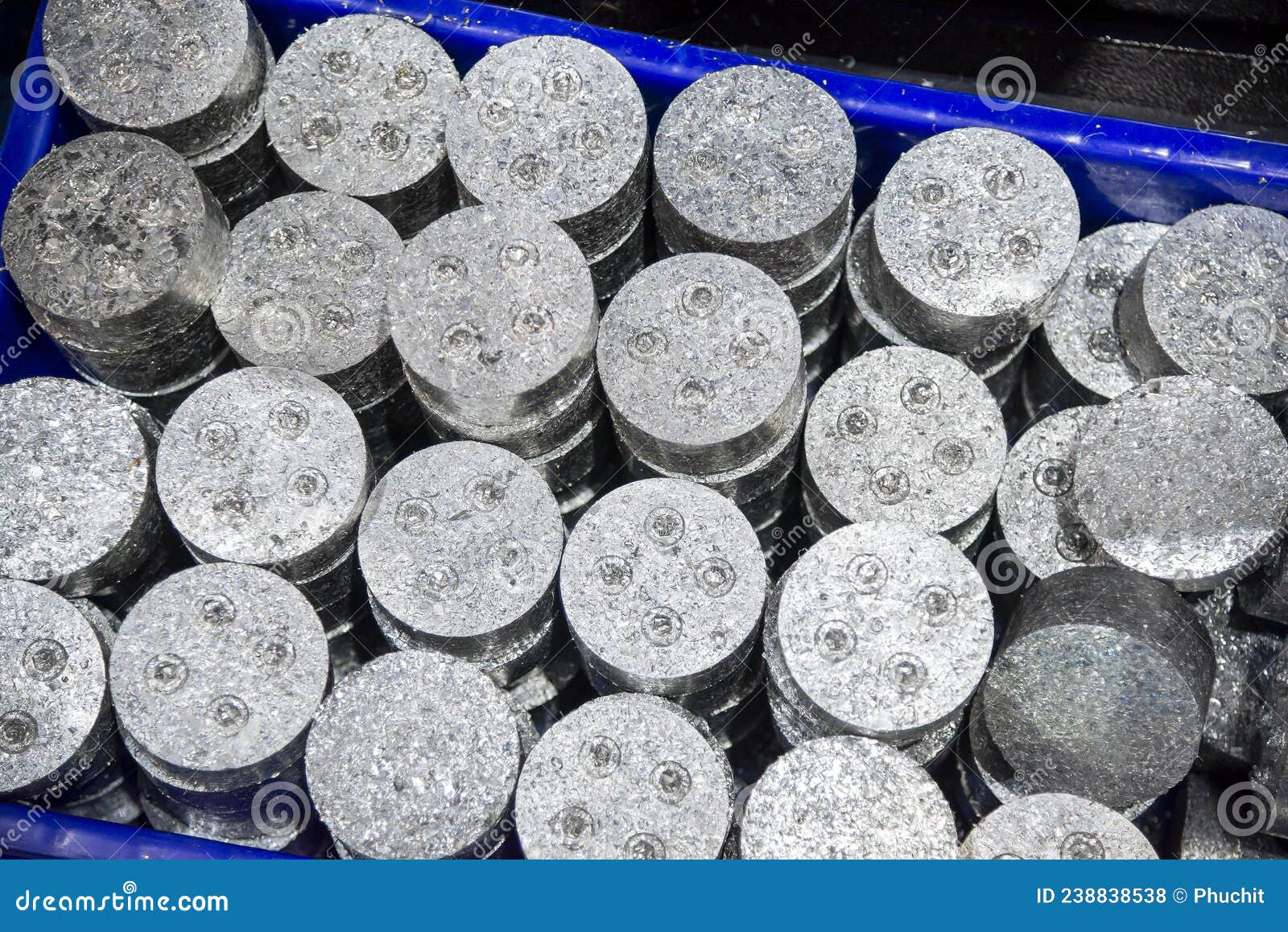 The Stack of Compress Scrap of CNC Milling Process Stock Photo - Image ...