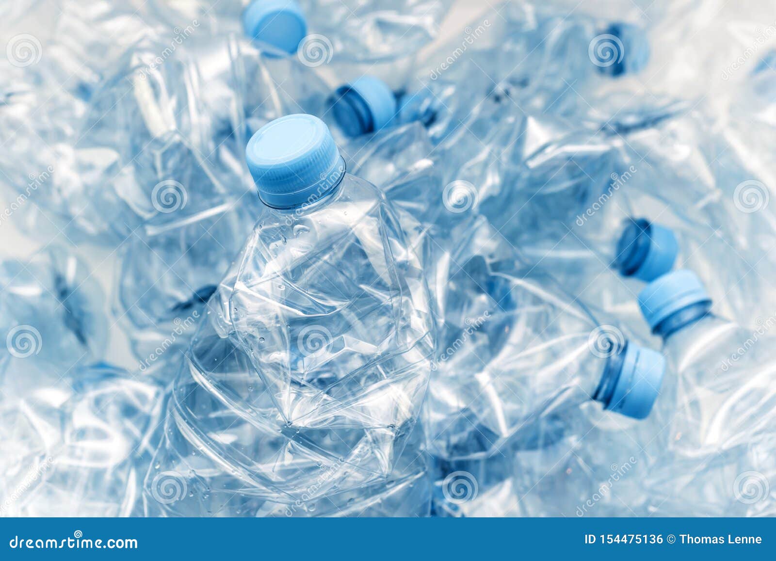 Stack of Compressed Plastic Bottles Stock Photo - Image of compressed ...